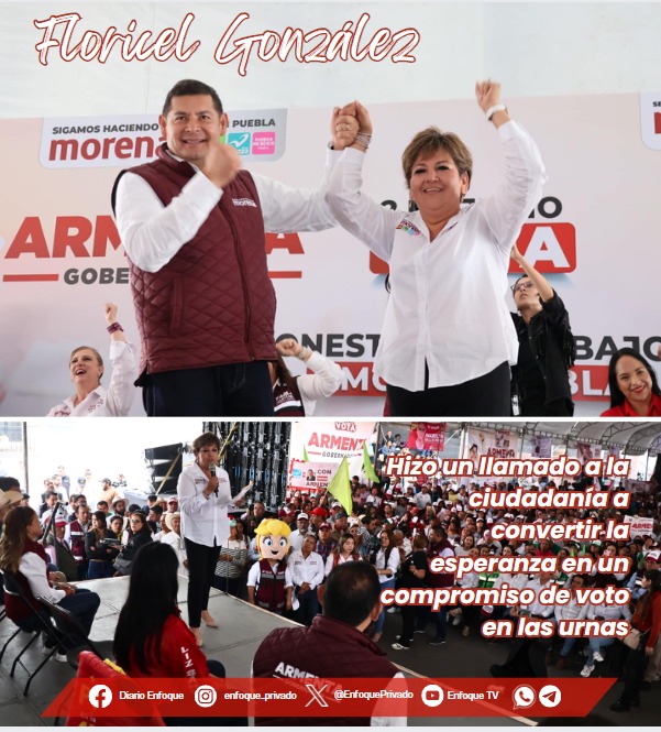Floricel demuestra su respaldo social en la visita de Alejando Armenta ...