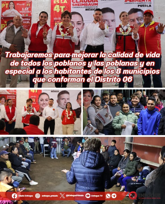 Hueytamalco y Teziutlán están con la maestra Floricel